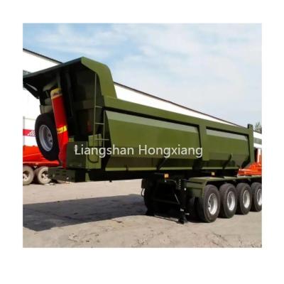 China Cross Arm Type 40 Feet 2 3 Axles Flatbed Semi Truck Trailers Flatbed Trailers for Shipping for sale