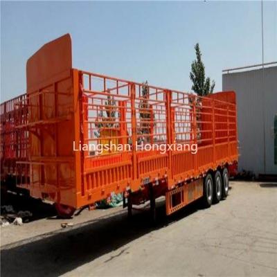 Cina 3 assi 40 60 metri cubi 80 tonnellate rimorchi a capovolgimento semirimorchi idraulici rimorchi posteriori in vendita
