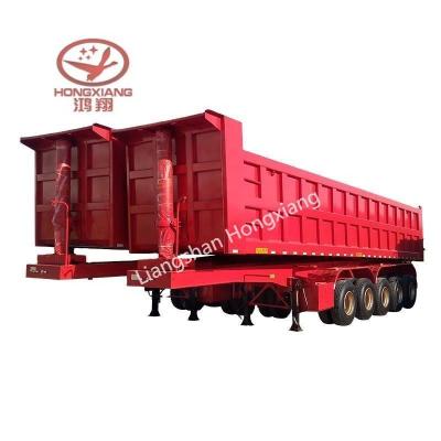 中国 35/40/45 キュービックメートル 卸荷物 半トレーラー トラック U 形 後ろの傾斜 トラック トラック トラック 販売のため