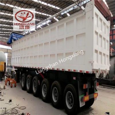 China Remolque de camión de remolque de minería de 50 toneladas con remolques de descarga pesados y personalización en venta