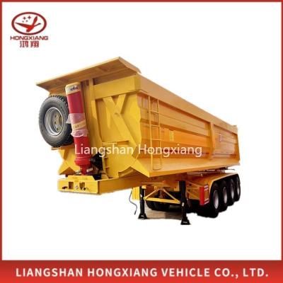 Cina Tipo di braccio incrociato 60tons 40FT Tipping Truck Trailer Box Semi Trailer Heavy Duty Mechanical Suspension Steel Superlink Dump Trailer in vendita