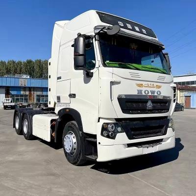 中国 6X4 HOWO シノトラック シノトラック T7 371HP CNG 40FT トラクター 重貨車用 ≤5席 販売のため