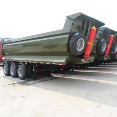 Cina 40 metri cubi di rimorchio a capovolgimento posteriore Semi-remorchi a capovolgimento 13500X3000X1550 mm in vendita