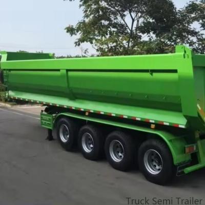 中国 40 50 60 トン U 型 後ろ端 傾け ダンプ 半トラック トレーラー あなたのためにカスタマイズ 販売のため