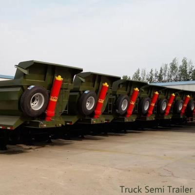 Cina 40 50 60 tonnellate U-Shaped End Rear Tipper Dump Semi Truck rimorchi personalizzazione per il vostro in vendita