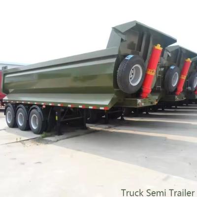 Cina 40 50 60 tonnellate U-Shaped End Rear Tipper Dump Semi Truck rimorchi personalizzazione per il vostro in vendita