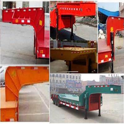 Cina 3 assi 20FT 40FT contenitore a letto piatto telaio semirimorchio a letto piatto con carico inferiore a 50 T in vendita