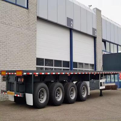 Cina 60-80-100 tonnellate Lowboy 4 quattro assi Low Bed Lowbed Truck Trailer Manufacture in vendita