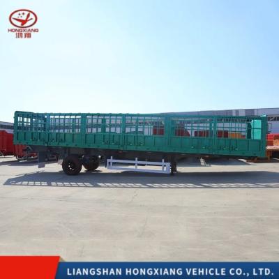 Cina Personalizzazione 3 assi rimorchio a parete laterale 100 tonnellate di allevamento stacco recinzione di carico semirimorchio in vendita
