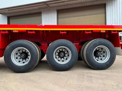 China 3 Year After-sales Service Second Hand 4 Axle 40t Low Flatbed Trailer Dolly Low Bed for sale