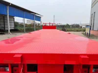 China 3 Year After-sales Service Second Hand 4 Axle 40t Low Flatbed Trailer Dolly Low Bed for sale