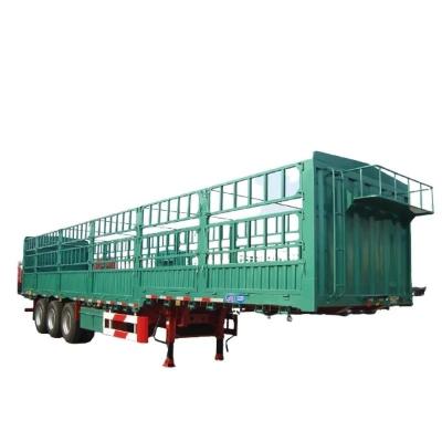 Cina Acciaio a tre assi: pali/tabella laterale/semirimorchio per recinzioni/frutta/animali/minerali in vendita