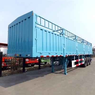 Cina Acciaio a tre assi: pali/tabella laterale/semirimorchio per recinzioni/frutta/animali/minerali in vendita