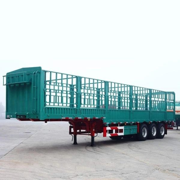 Quality ABS Anti-lock Braking System 3 Axles 60 Ton Box Stake Semi-Trailer for Market for sale