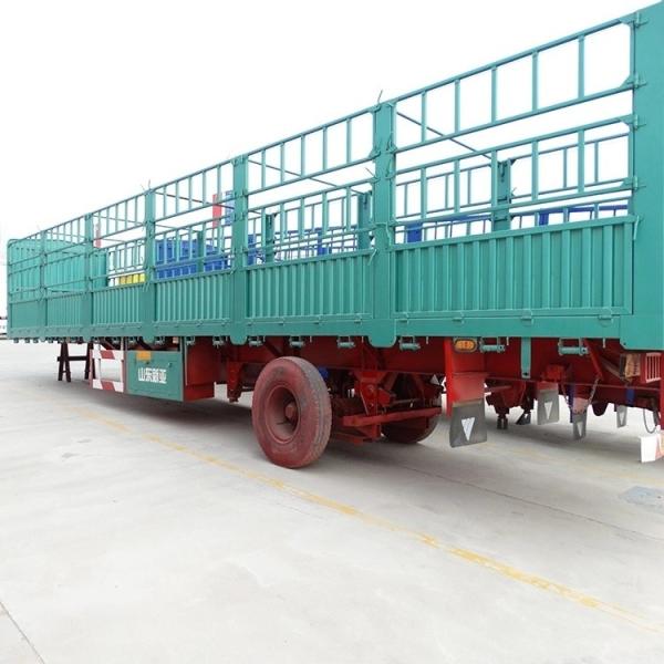 Quality ABS Anti-lock Braking System 3 Axles 60 Ton Box Stake Semi-Trailer for Market for sale