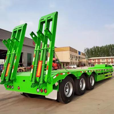 中国 180T 200T 拡張可能なモジュール式低床平床トレーラー 8列の16軸重荷車 販売のため