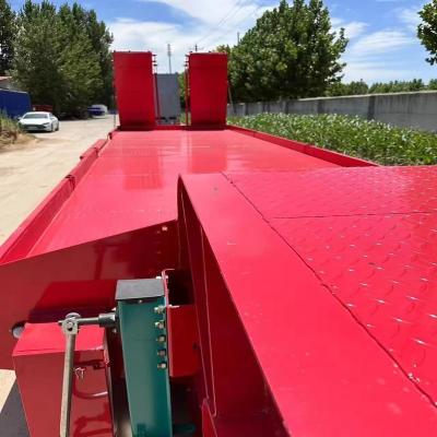 中国 40 FT フラット・ハーフ・ロー・ベッド・ローダー フック・ボード・トランスポート・トレーラー 販売のため