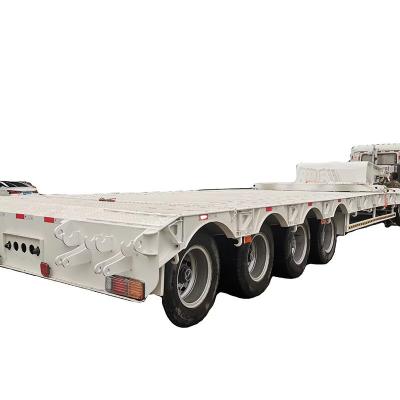 China 3 Axles 40 Feet Flatbed Container Semi Trailer Truck Trailer Container Trailer with 1 for sale