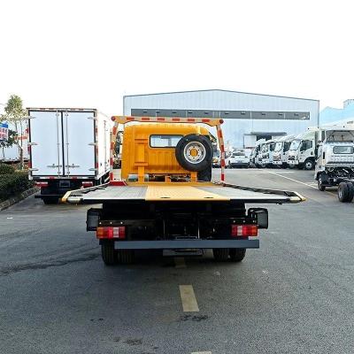 China 4*2 Straßenrettungsfahrzeug 5 Tonnen Ein Schleppwagen Zwei Rettungsfahrzeuge mit Anpassungsoption zu verkaufen