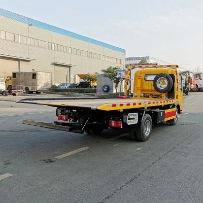 China 4*2 Straßenrettungsfahrzeug 5 Tonnen Ein Schleppwagen Zwei Rettungsfahrzeuge mit Anpassungsoption zu verkaufen