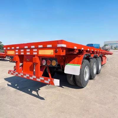 Cina Pneumatico 12r22.5 3 asse 40 FT Semiconduttore a letto piatto per il trasporto di container in ferro in vendita