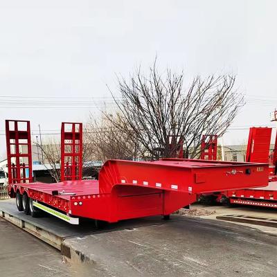 Cina Pneumatico 12r22.5 3 asse 40 FT Semiconduttore a letto piatto per il trasporto di container in ferro in vendita