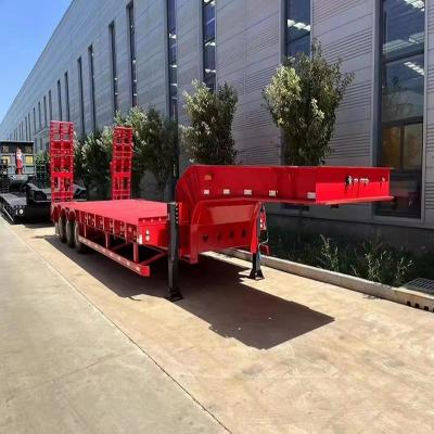 Cina Sistemi di sospensione tipo braccio posteriore 10 pneumatici 4-asse rimorchio lowboy con scala idraulica in vendita