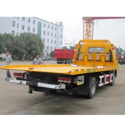 China DFAC Flat Bed Recovery Truck with On Line Technical Support and After-sales Service for sale