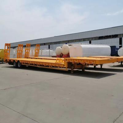 Cina Scavatori pesanti caricatori a ruote a letto basso autocarro a letto piatto con scala idraulica in vendita