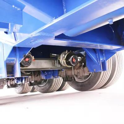 Cina Servizio post-vendita 1 anno 3 assi 50 t Lowbed Lowboy Low Flatbed Loader Drop Deck Trailer in vendita