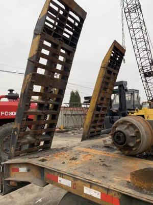 China Drie lijnen zes assen 40 60 ton lange gooseneck lowbed trailer met 1820 mm loopvlak ijzer Te koop