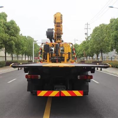 Cina Cliente principale 3 tonnellate Dongfeng Flatbed Rotator rimorchiatore camion di rottura con 4 tonnellate di verricello idraulico in vendita