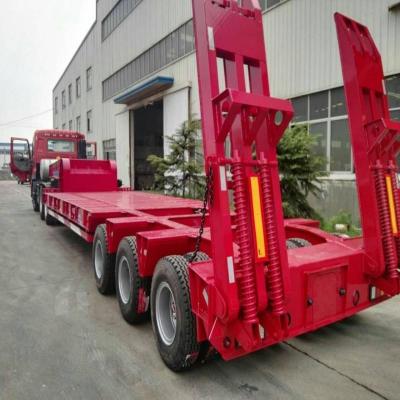 Cina 3 assi 80 tonnellate sollevamento ribaltamento scarico ribaltatore semi-camion rimorchio capacità di carico pesante in vendita