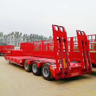 China Caminhão de baixo peso 20ft Cama plana 40 FT 40 pés 40ft Container Trailer de cama plana 28t Pênis de pouso à venda
