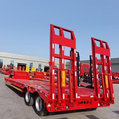 Cina Semi-remolchi in acciaio a letto piatto 20FT 40FT 3/4/5 assi a letto basso per il trasporto di container in vendita