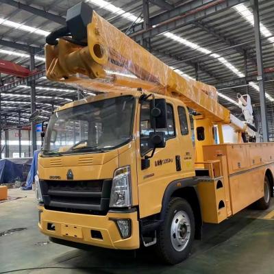 23m Altitude Operation Fire Truck Bucket Truck Telescopic Aerial Working Platform Truck