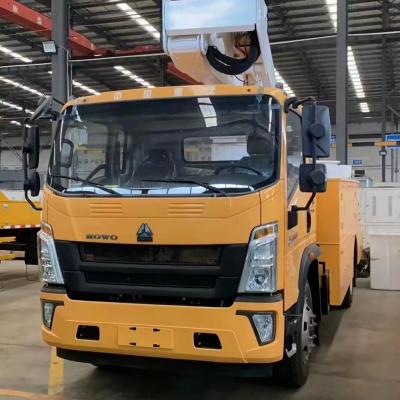 China EHL9400Z 4X2 Radstütze 3800mm Hubhöhe 26 Meter Teleskop-Boom Luftarbeitsfahrzeug zu verkaufen