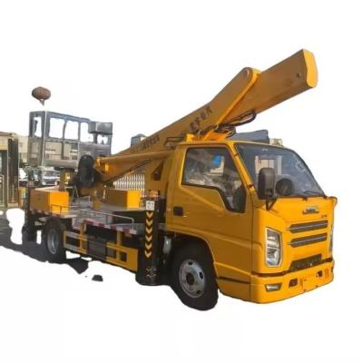 Cina Veicolo di lavoro aereo a braccio pieghevole con gabbia aerea per camion idraulico mobile di 23 m e 32 m in vendita