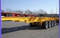 China 2/3/4 Axles Skeleton Frame Chassis Container Trailer with Multi-link Suspension System for sale