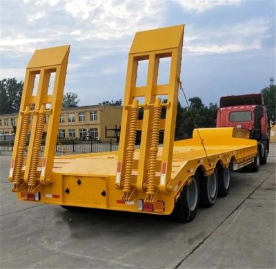 Cina Escavatori pesanti Trasporto Colletto di gallina Lowboy Low Loader Letto Lowbed Semi Truck Trailer in vendita