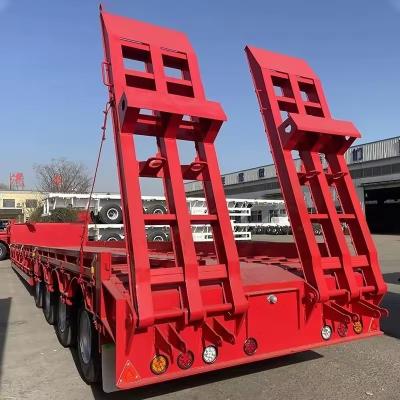 Cina Escavatori pesanti Trasporto Colletto di gallina Lowboy Low Loader Letto Lowbed Semi Truck Trailer in vendita