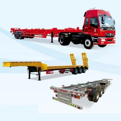 China 2/3/4 Axle Number Good Sale 3-Axles 20FT 2-Axle 40-Foot Container Skeleton Semi-Trailer for sale