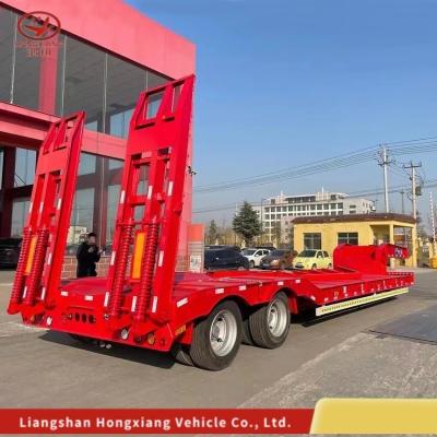 China Caminhão de carga baixa desmontável de 2 eixos de pescoço de galinha/Caminhão de carga baixa/Caminhão de carga baixa de 10 toneladas à venda