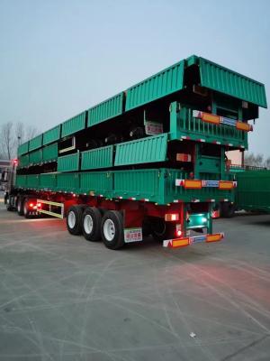 China Light Duty 3 Axis Flat Container and Bulk Multi-Purpose Truck Semi-Trailer with 1 for sale