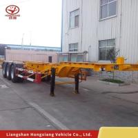 China Multi-link Type Semi Trailer Container Chassis Trailer with Dual Line Braking System for sale
