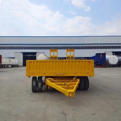 China 5.5 tons Light Duty 3-Axis Sidewall Multi-Function Tractor Hydraulic Ladder Semi-Trailer for sale