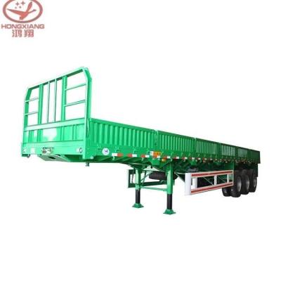 Cina 50 tonnellate 60 80t Parete laterale del sipario Semi-camion Beef Cattle Fence Cargo Trailer 3 4axles 40FT in vendita