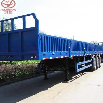 Cina 50 tonnellate 60 80t Parete laterale del sipario Semi-camion Beef Cattle Fence Cargo Trailer 3 4axles 40FT in vendita