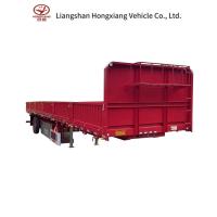 China Not Self-dumping Side Wall Trailer 3 Axle Semi Trailer with Side Board Flatbed for sale