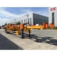 China 3axle Container Side Loader Semi Trailer 40FT Skeleton Container Sidelift Trailer for sale